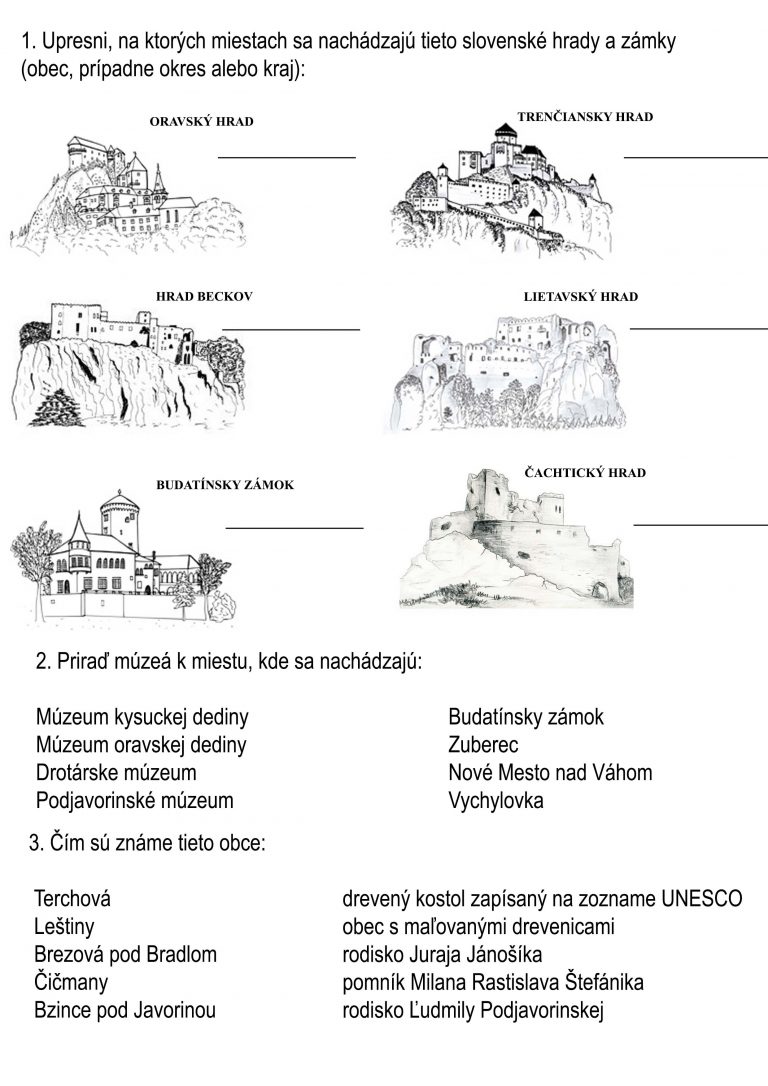 Vlastiveda 4. ročník ZŠ – Bocianie hniezdo