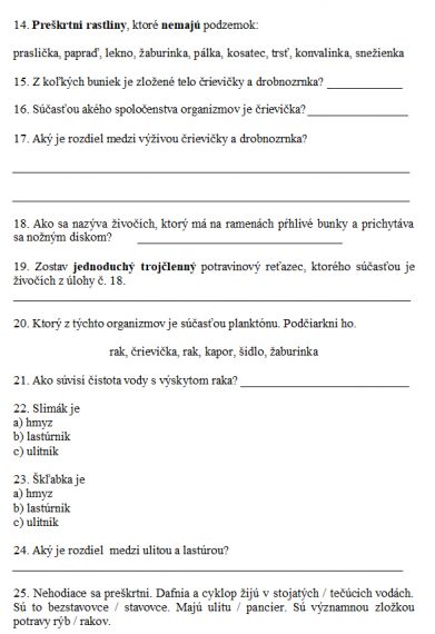 Biológia 5. ročník ZŠ – Bocianie hniezdo